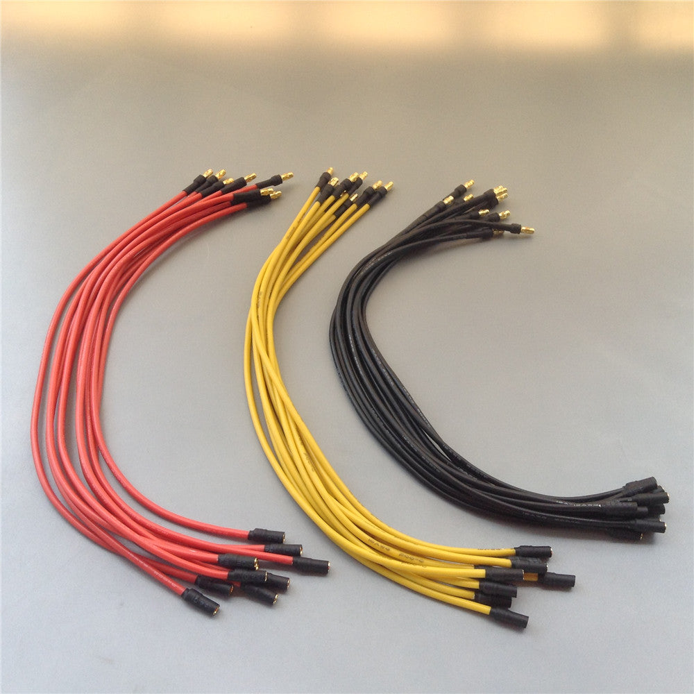 3.5mm Banana Plug 16AWG Motor ESC Extension Cord 30cm Male and Female ...